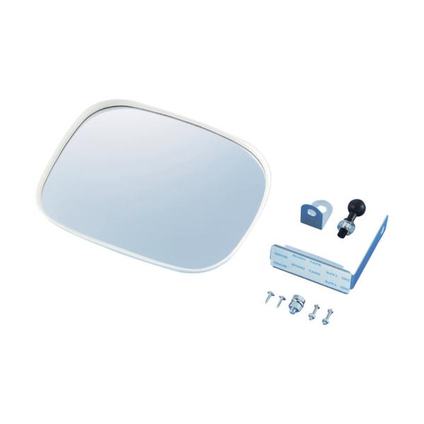 "●設置に穴あけ加工が不要なマグネット固定タイプのミラーです。<br>●鏡面飛散防止加工が施されており安全です。<br>●角度調整が自在で軽量です。<br><br>●屋内・屋外兼用。<b...