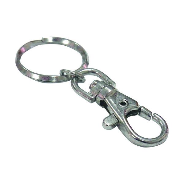 "●片側にキーリングが付いているのですぐに使用できます。<br><br>●キーホルダーに。<br><br>●縦(mm)：26<br>●横(mm)：68<br>●色：ニッ...