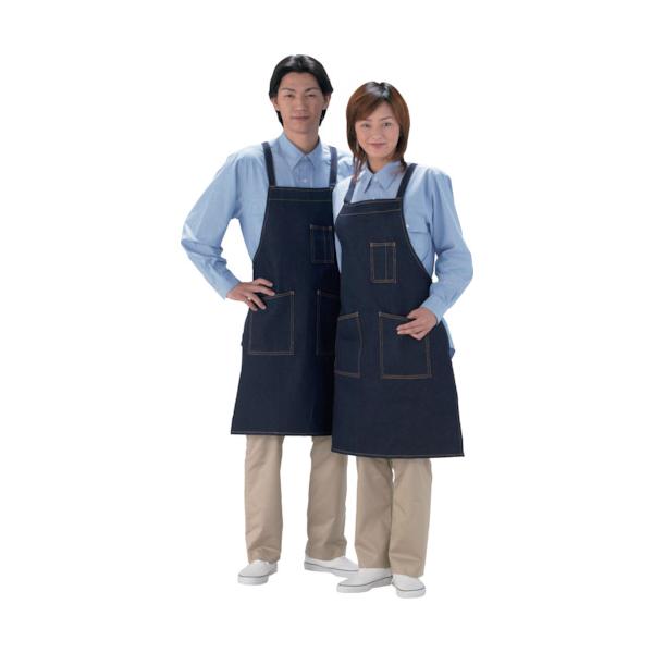 "●汚れが目立ちにくいデニム素材で作業に便利なペン挿しポケットと、ポケットが左右に装備されています。<br>●ジーンズに使用するデニム素材を使用していますので、気兼ねなく洗濯出来ます。<br>●タスキ掛けタイプなので...