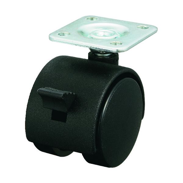 "●一般的な双輪キャスターで小型かつ軽量です。<br><br>●屋内用小型事務機器、事務用品、ディスプレイ用品に。<br><br>●許容荷重(daN)：20<br>●許容荷重(kg...