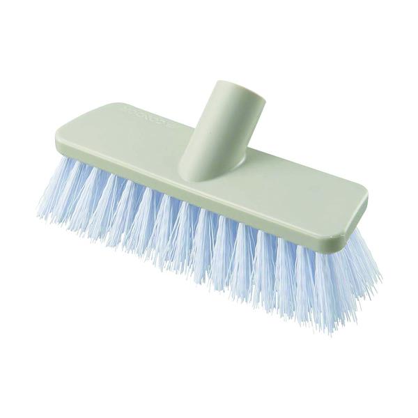 "●隅のゴミを掃きだす台形ヘッドです。<br>●スペア互換性のあるねじ込み式のヘッドで用途に応じたブラシに簡単に交換できます。<br><br>●幅(mm)：200<br><br>●...