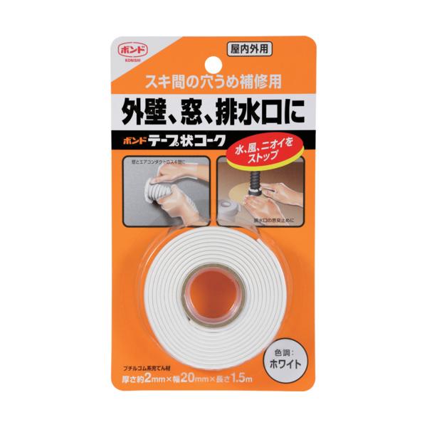 "●混合の手間や乾燥時間が不要です。<br>●補修後に塗装が可能です。<br><br>●屋内外の壁、各種配管まわりのスキ間充てんに。<br><br>●色：ホワイト<br&gt...