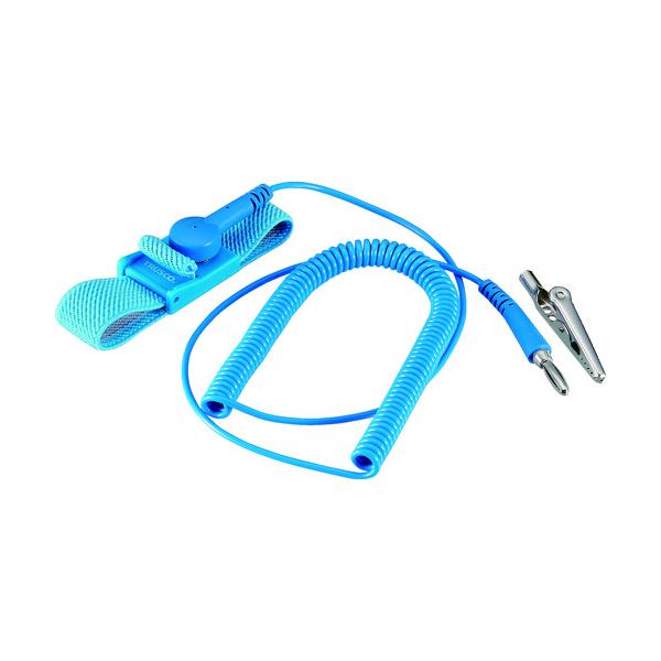 "●軟性のあるベルトを採用しています。<br>●リストバンドが白色の導電繊維となっています。<br><br>●静電気除去。<br><br>●コード有効長(m)：3.0<br&...