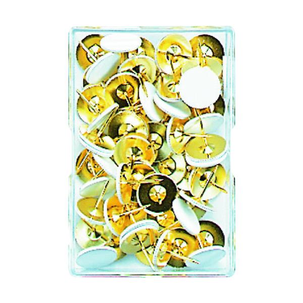 "●二重画鋲足長の頭に、白の着色を施した商品です。<br><br>●絵画などの作品を留めるために、ご使用頂けます。<br><br>●外径(mm)：11<br>●長さ(mm)：11&...