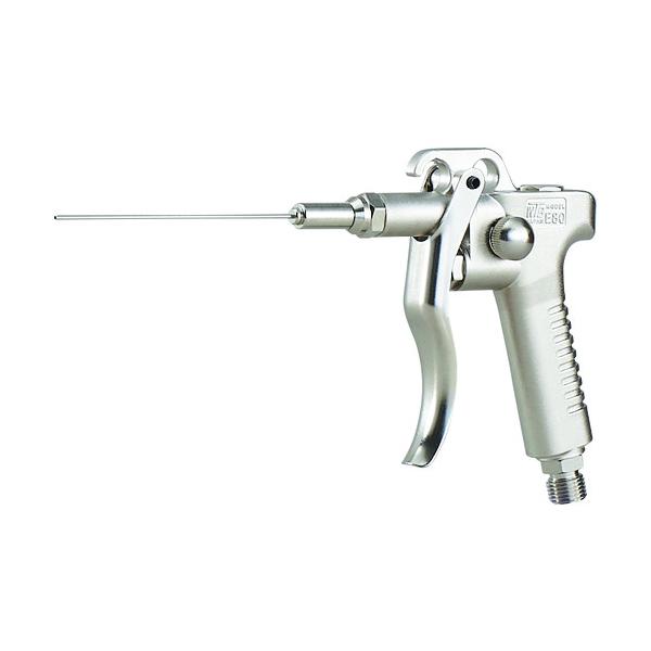 ●エアーダスターガン本体にエアマイクロメーターを内蔵した流量調整が可能なエアダスターガンです。<br><br>●一般生産工場にて。<br><br>●ノズル長(mm)：95<br>●...