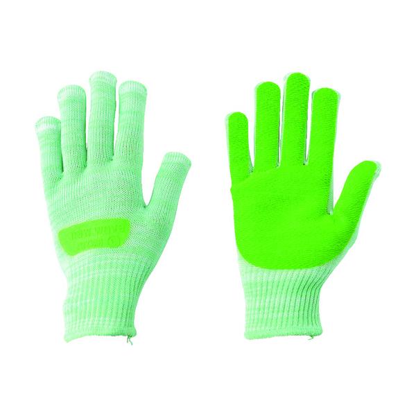 ●波形ゴムにより高いグリップ力を発揮します。<br><br>●荷物仕分け作業、日曜大工、その他。<br><br>●色：グリーン<br>●サイズ：M<br>●ゲージ数：1...