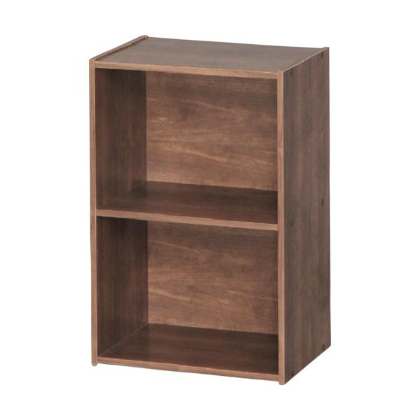 "●パーティクルボードの１枚板を使用しています。<br>●2段タイプのCBボックスです。<br><br>●収納に。<br><br>●段数(段)：2<br>●色：ブラウン...