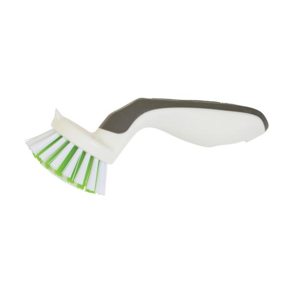 "●洗いにくい細かい部分の汚れ落としに使えます。<br>●おろし金・スライサー・ザル・スキレットなどの調理器具の汚れ落としに適しています。<br><br>●色：白/緑<br>●縦(mm)：15...