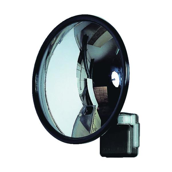 "●角度調節、着脱がワンタッチの強力マグネットタイプです。<br>●磁力がつかない場所でも、スチール製補助プレートでしっかり固定できます。<br><br>●ガレージの出入り口・見通しの悪い曲がり角・倉庫内...