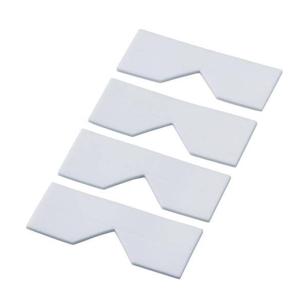 "●衝撃吸収力のある発泡ポリエチレンを使用しています。<br>●はがした後にのり残りがほとんどない粘着剤を採用。再粘着性もあります。<br>●コーナー専用に加工しています。<br>●素材は独立気泡ですので...