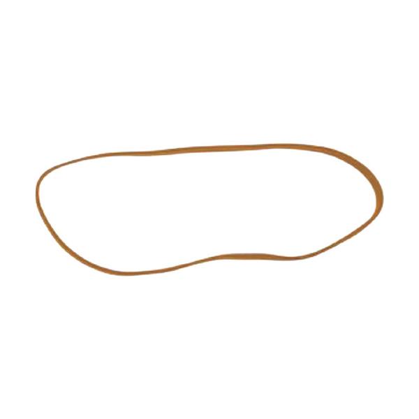 "●輪状で弾性能が良い為、色々な物をまとめるのに便利です。<br><br>●色：アメゴム<br>●番手(#)：310<br>●切幅(mm)：3<br>●折径(mm)：120<...