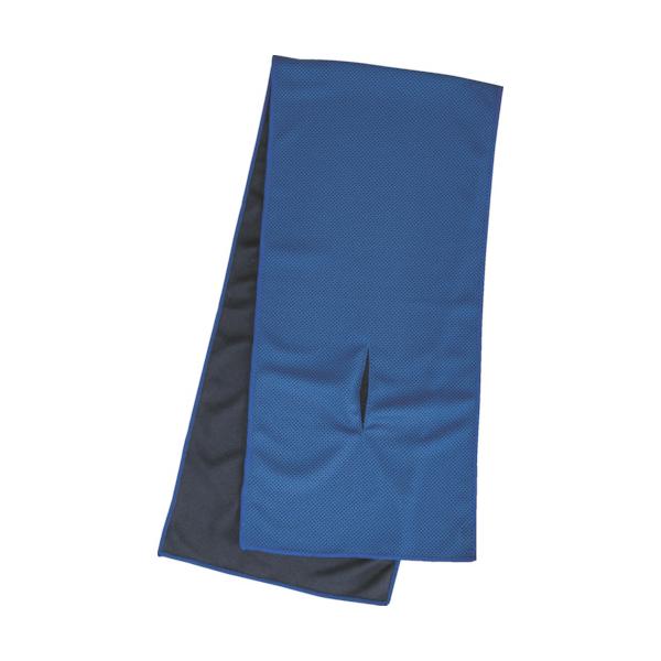 "●水に浸して、軽く絞るだけで気化熱効果でひんやりします。<br>●タオルの通し穴を通すことで簡単にマフラーのように首に巻けます。<br>●素材は肌触りさわやかなメッシュ素材です。<br>●水に濡れた状態...