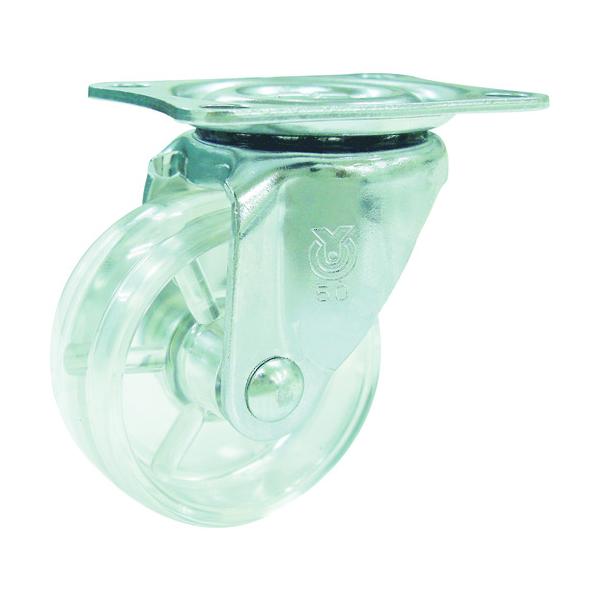 "●始動抵抗が軽く、使いやすいキャスターです。<br>●床面を汚しにくいポリカーボネート製キャスターです。<br>●車輪カラーバリエーションを用途に応じて使い分けることができます。<br><br&g...