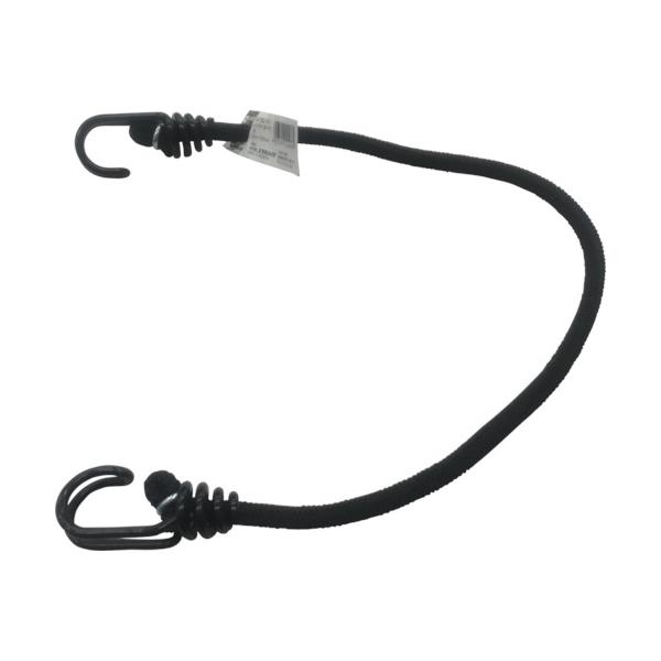 "●伸縮性があり、周囲を糸で特殊織しています。<br><br>●荷物の仮留め、固定等。<br><br>●色：ブラック<br>●長さ(m)：0.6<br>●標準幅(mm)...