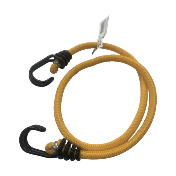 "●伸縮性があり、周囲を糸で特殊織しています。<br><br>●荷物の仮留め、固定等。<br><br>●色：イエロー<br>●長さ(m)：0.8<br>●標準幅(mm)...