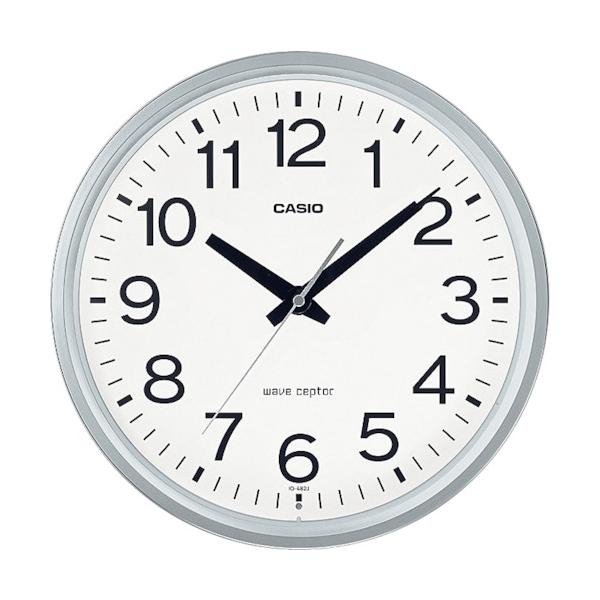 "●電波受信機能付きのシンプルな壁掛クロックです。<br><br>●直径(mm)：305<br>●厚さ(mm)：49<br>●電源：単三アルカリ乾電池X1<br>●電池寿命：約1年...