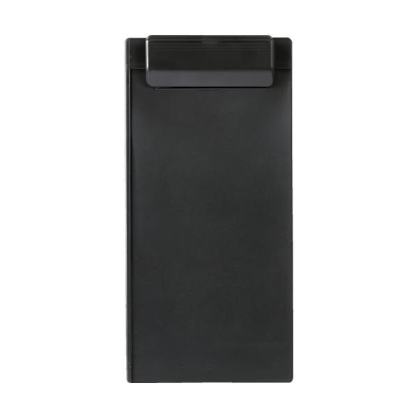 "●耐久性に優れた樹脂製クリップボードです。<br>●生産現場や店舗での伝票管理に使用できます。<br><br>●色：黒<br>●用紙サイズ：伝票タテ型<br>●幅(mm)：113...