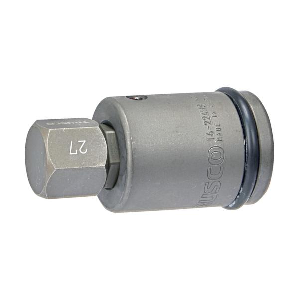 ●差替式のためビットを交換して使用できます。<br><br>●六角穴付きボルト・ねじの締付け、緩め作業用。<br><br>●差込角(mm)：19.0<br>●対辺寸法(mm)：27...