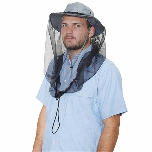 帽子にかぶせるだけの簡単防虫対策です。[用途]蚊・ブヨなどの防虫対策。[機能]帽子のツバ部分を利用した、顔部分の虫刺され対策に便利な防虫ネットです。蚊・ブヨなどの不快害虫から刺されにくくする防虫対策品です。[仕様]●色：黒。[材質]●ポリエ...