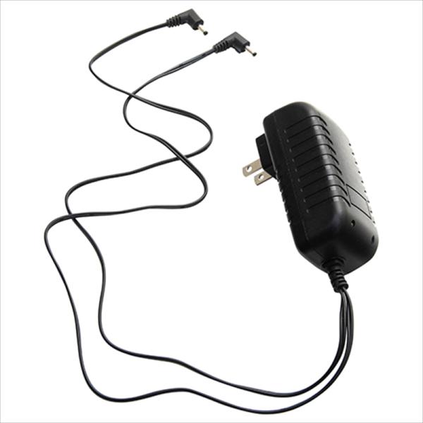 2つ同時に充電できるACアダプターです。[用途]ケーブルレスファン用充電器。[機能]バッテリーを2つ同時に充電できるので充電時間が短縮できます。[仕様]●2個同時充電可能。[注意事項]充電器本体のみ、ファンバッテリーは別売りです。…