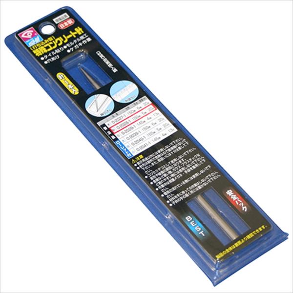 打ち込み型特殊コンクリート針です。[用途]タイル貼り時の糸張りや、ケガキに使用。[機能]タイル貼り時の糸張りや、ケガキに使用します。[仕様]●全長：145mm。●径：4mm。●1本入。[材質]●炭素焼入鋼。…