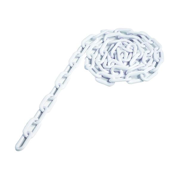 "●チェーン同士をつなげるジョイントパーツ付です。<br><br>●立ち入り禁止表示に。<br>●歩行者、車両の誘導に。<br><br>●色：ホワイト<br>●径(mm...