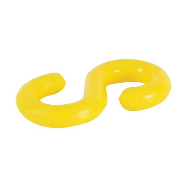 "●プラスチックチェーン同士をつなぐためのジョイントです。<br><br>●進入禁止区間の仕切りや、駐車場内での区画整理、人の誘導などに。<br><br>●色：イエロー<br>●径...