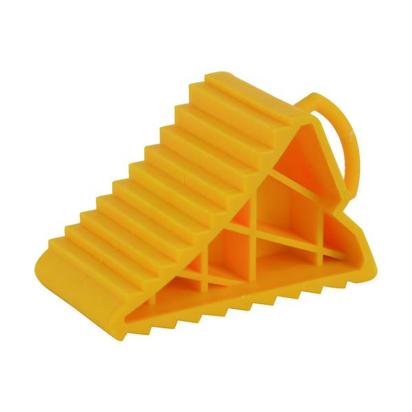 "●ゆるやかな斜面や平地での車止めに最適です。<br><br>●間口(mm)：87<br>●奥行(mm)：162<br>●高さ(mm)：103<br>●色：黄<br>&...