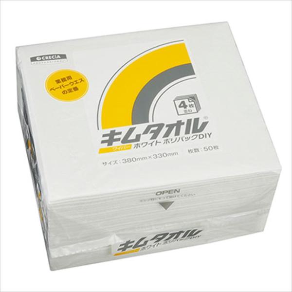 多量の拭き取りに最適な紙ウエスです。[用途]機械・部品・工具などに付着した油汚れの拭き取り、インク・塗料・薬液などの拭き取り。[機能]4枚重ね(ピンエンボス加工)の4つ折りタイプです。吸水、水拭きなどに最適です。[仕様]●色：ホワイト。●4...