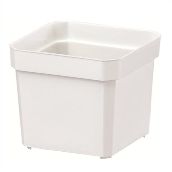 角のあるプラントポットです。[用途]フラワーポット/プランター。[機能]角型のポットです。[仕様]●サイズ：60×60×高さ52mm。●色：ホワイト。●容量：0.08L。●呼称：2号鉢。[材質]●ポリプロピレン。…