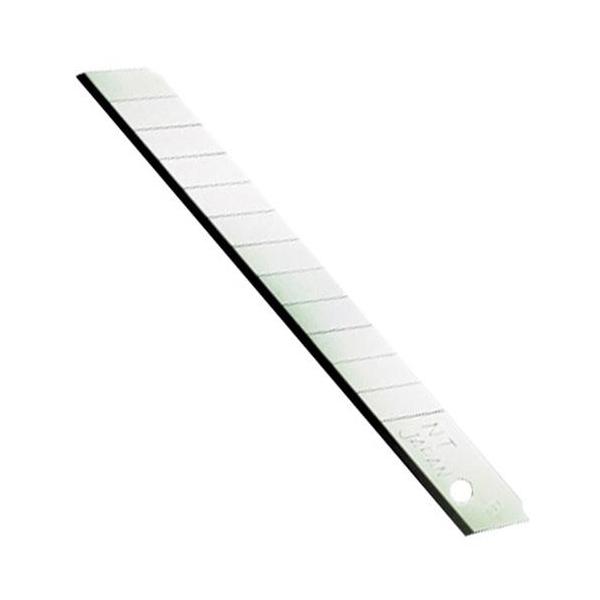 事務・軽作業や倉庫作業などに最適なA型カッター替刃です。[用途]A型用カッター替刃。[機能]ハードな樹脂製ケース入りです。[仕様]●刃厚：0.38mm。●A型刃。●入数：10枚。[材質]●刃：合金工具鋼SKS81。[注意事項]使用用途以外で...