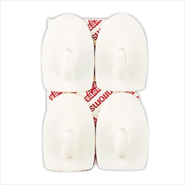 ちょっとした小物や狭いスペースへの取り付けに最適なミニサイズです。[用途]物の吊下げ。[機能]しっかり貼れて、きれいにはがせます。スペアテープ付きです。[仕様]●サイズ：幅22mm×高さ32mm×奥行16mm。●耐荷重500g。●入数：4個...