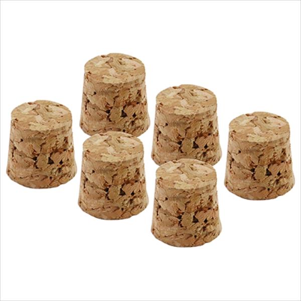 瓶等の容器のふたにおすすめなコルク栓です。[用途]筒状の容器のふた等に使用するコルク栓。[機能]用途色々、自然素材を使用した商品です。[仕様]●サイズ(約)：19mm×16mm×17mm。[材質]●コルク。[注意事項]素材の性質上、収縮等に...