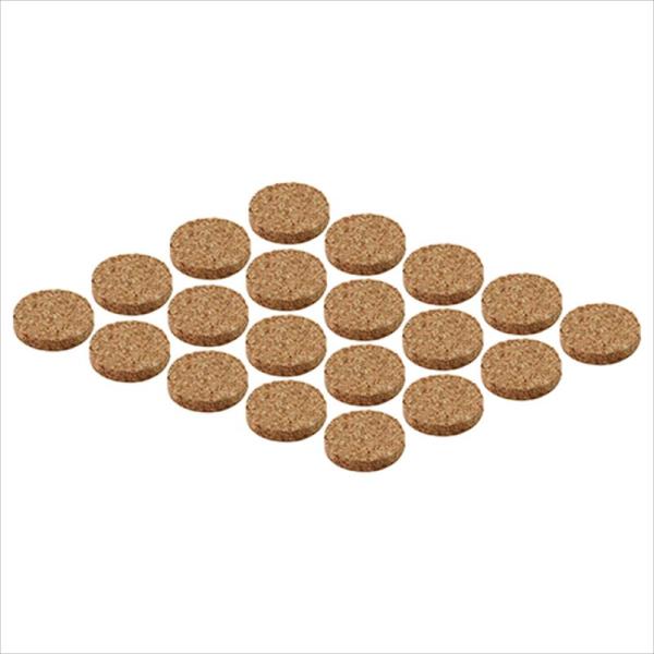 クッション材、工作におすすめなコルク素材です。[用途]クッション材、工作等に使用するコルク素材。[機能]用途色々、自然素材を加工したコルクです。[仕様]●サイズ(約)：直径26mm×厚さ5mm。●入数：20入。[材質]●コルク。[注意事項]...