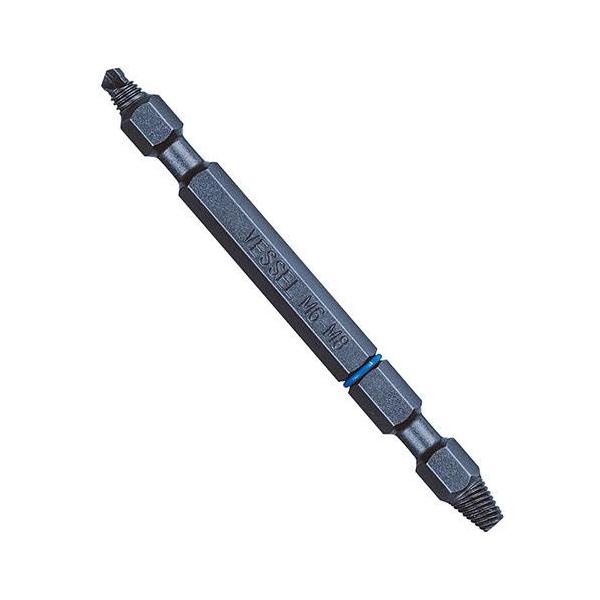 つぶれたねじ、なめたネジ、錆びたネジ、固着ネジ、塗装されたネジなどのネジを簡単にはずすことが出来るビットです。[用途]つぶれたネジやなめたネジ等の取り外し作業。[機能]穴あけ、ネジはずしが同方向で行え、切替える手間が省けるだけでなく間違った...