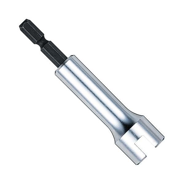 農家にこれ1本、蝶ネジと対辺13mmのナットが回せる便利なソケットビットです。[用途]電気柵の設置、ビニールハウスの組み立て、刈払機のカッター交換など。[機能]同じ加え口で蝶ネジと対辺13mmナットの2種類のネジが締められます。ソケット部は...