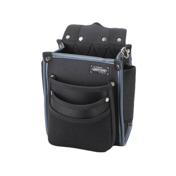 丈夫で撥水性能の高いナイロンを使用しています。[用途]ドライバー等の道工具類の収納、携帯。[機能]傷みやすい部分には補強がついており長持ちします。ビスや細かいものを取り出しやすい内側構造になっています。ベルト通し部に工夫がされており、動かし...