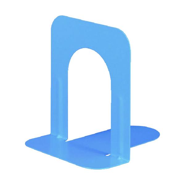 "●スタンダードな形状のブックエンドです。<br>●すべり止め付です。<br><br>●オフィスの書庫などの陳列や整理に最適です。<br><br>●色：マットブルー<br&g...