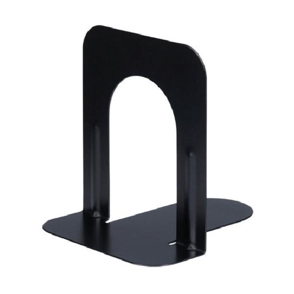 "●スタンダードな形状のブックエンドです。<br>●すべり止め付です。<br><br>●オフィスの書庫などの陳列や整理に最適です。<br><br>●色：マットブラック<br&...