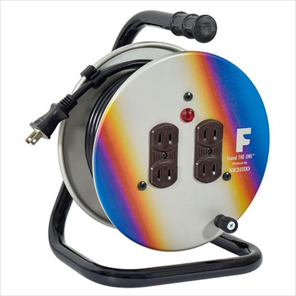 デザインに特化したシンプルな電工ドラムです。[用途]屋内用100V一般型ドラム。[機能]家庭内使用や事務所、ガレージ等に最適です。屋内用です。[仕様]●定格：125V4A(全延時12A)。●電線種：VCTF1.25mm3×2芯×10m。●屋...