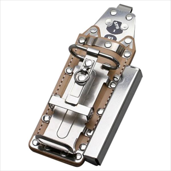 ハッカー、ミニカッター、折尺、収納ケースです。[用途]ハッカー収納ケース。[機能]別売りストラップと合わせて腰回りにハッカーなどを携帯できます。[仕様]●収納可能装備品：ハッカー・カッター・折尺。●色：ナチュラル。[材質]●ステンレス。…