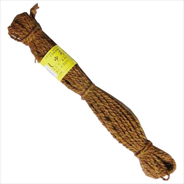 自然にマッチした風合いを大切にしたシュロ縄です。[用途]大型樹木の枝引きや竹垣の結束、工芸品の装飾。[機能]天然パーム繊維ですので樹木の生長と共に朽ち、自然に戻ります。竹垣の結束では、環境に合わせて竹垣の劣化と共に縄も劣化しますので違和感を...