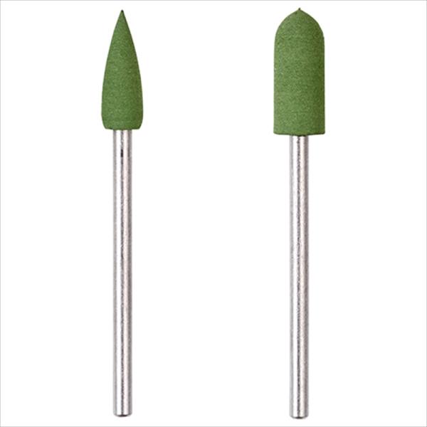 ゴムのような弾力を持った軸付砥石です。[用途]プロクソンミニルーター用先端工具。[機能]中仕上げ用です。WA砥粒を特殊な接着剤で固め、ゴムのような弾力を持った軸付砥石です。金属、ガラスの磨き、酸化皮膜やサビとり、つや出し研磨に最適です。[仕...