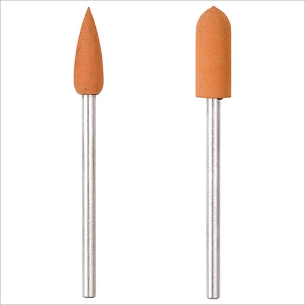 ゴムのような弾力を持った軸付砥石です。[用途]プロクソンミニルーター用先端工具。[機能]超仕上げ用です。WA砥粒を特殊な接着剤で固め、ゴムのような弾力を持った軸付砥石です。金属、ガラスの磨き、酸化皮膜やサビとり、つや出し研磨に最適です。[仕...