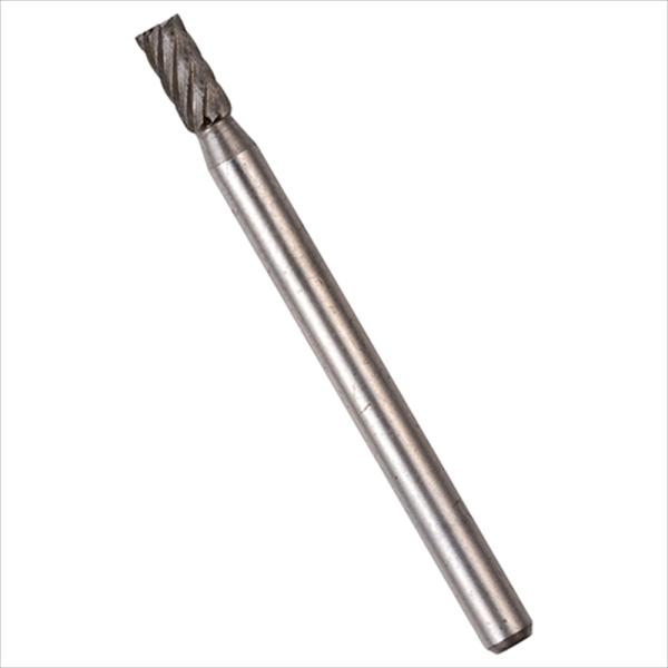 ミニルーター専用のハイスカッターです。[用途]鉄、アルミ、真鍮、木材、プラスチックなどの切削。[機能]ハイス鋼は刃に粘りがあり切削速度が遅い場合でも切削性が優れています。[仕様]●シャフト径：3mm。●形状：棒型径3mm×6.4mm。●1本...