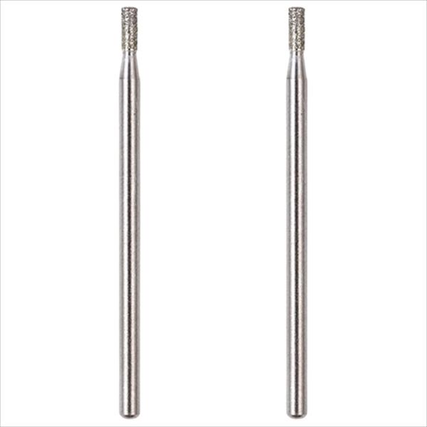 ガラス、セトモノの彫刻、研削用ダイヤモンドビットです。[用途]ガラス・瀬戸物の彫刻、研削用ダイヤモンドビット。[機能]ガラス、セトモノの彫刻・研磨に最適です。[仕様]●シャフト径：2.35mm。●サイズ：先端部分・径1.8×5mm。●先端形...