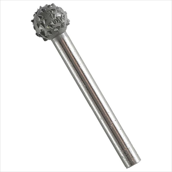 木材の荒削りカッターです。[用途]木材の荒削り。[機能]木工の荒削り、鉛・ソフトメタルの研削に最適な回転ヤスリです。[仕様]●サイズ：先端部分・径6mm。●シャフト径：3.0mm。●最高対応回転数：10000min-1(回/分)。●適合機種...