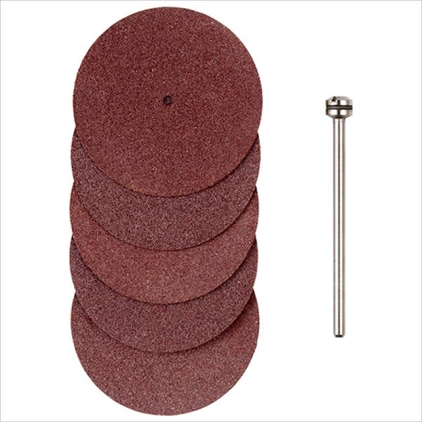 ミニルーター用の先端ビットです。[用途]鉄・アルミ・真鍮・F.R.P.の切断。[機能]金属の切断ができるミニルーター用の切断砥石です。[仕様]●シャフト径：径2.35mm。●80番手。●最高対応回転数：10000min-1(回/分)。●サイ...