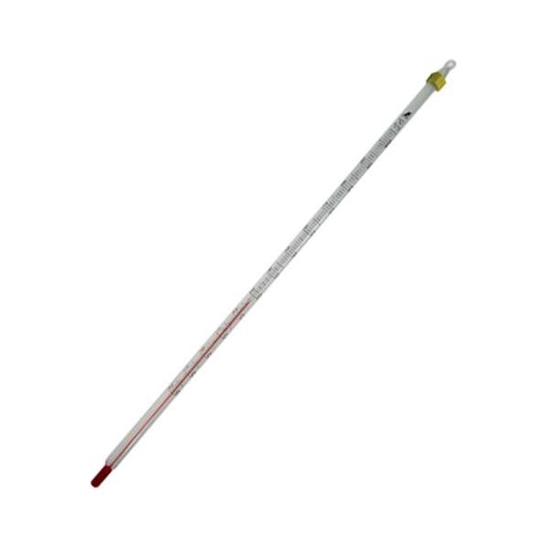 アルコール液は見やすく読み取りやすくなっています。[用途]気温、水温、地温、料理等に使える温度計。[機能]転がり防止ゴム付です。シンプルな包装で低価格を実現しました。[仕様]●本体サイズ：6mm径×300mm。●重量：21g。●精度：±1度...