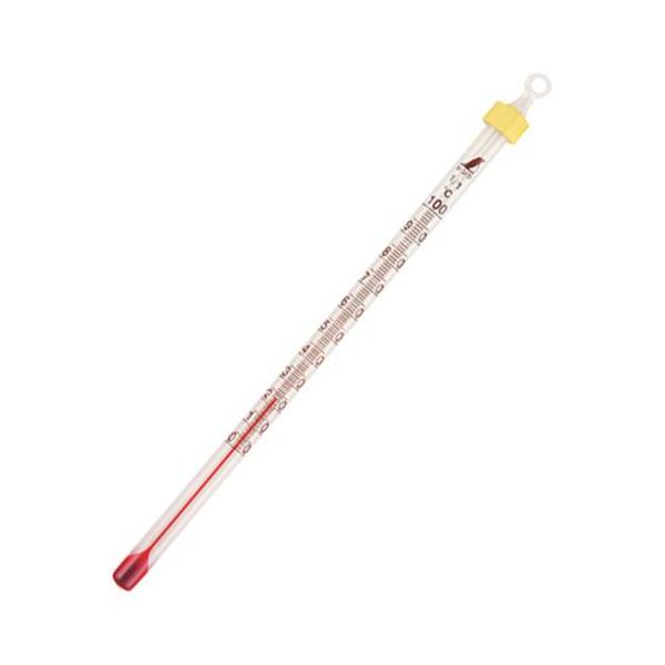 アルコール液は見やすく読み取りやすくなっています。[用途]気温、水温、地温、料理等に使える温度計。[機能]転がり防止ゴム付です。シンプルな包装で低価格を実現しました。[仕様]●本体サイズ：6mm径×153mm。●重量：11g。●精度：±1度...